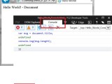 Javascript Console In Ie Internet Explorer