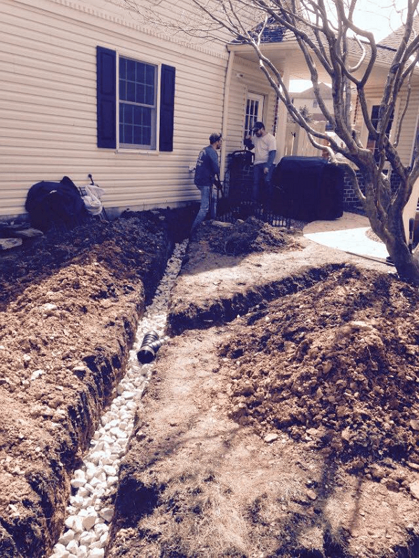 Drainage Ditch construction - Spring Grove, PA - Hersh Concepts