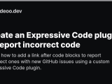 Create An Expressive Code Plugin To Report Incorrect Code Hideoo