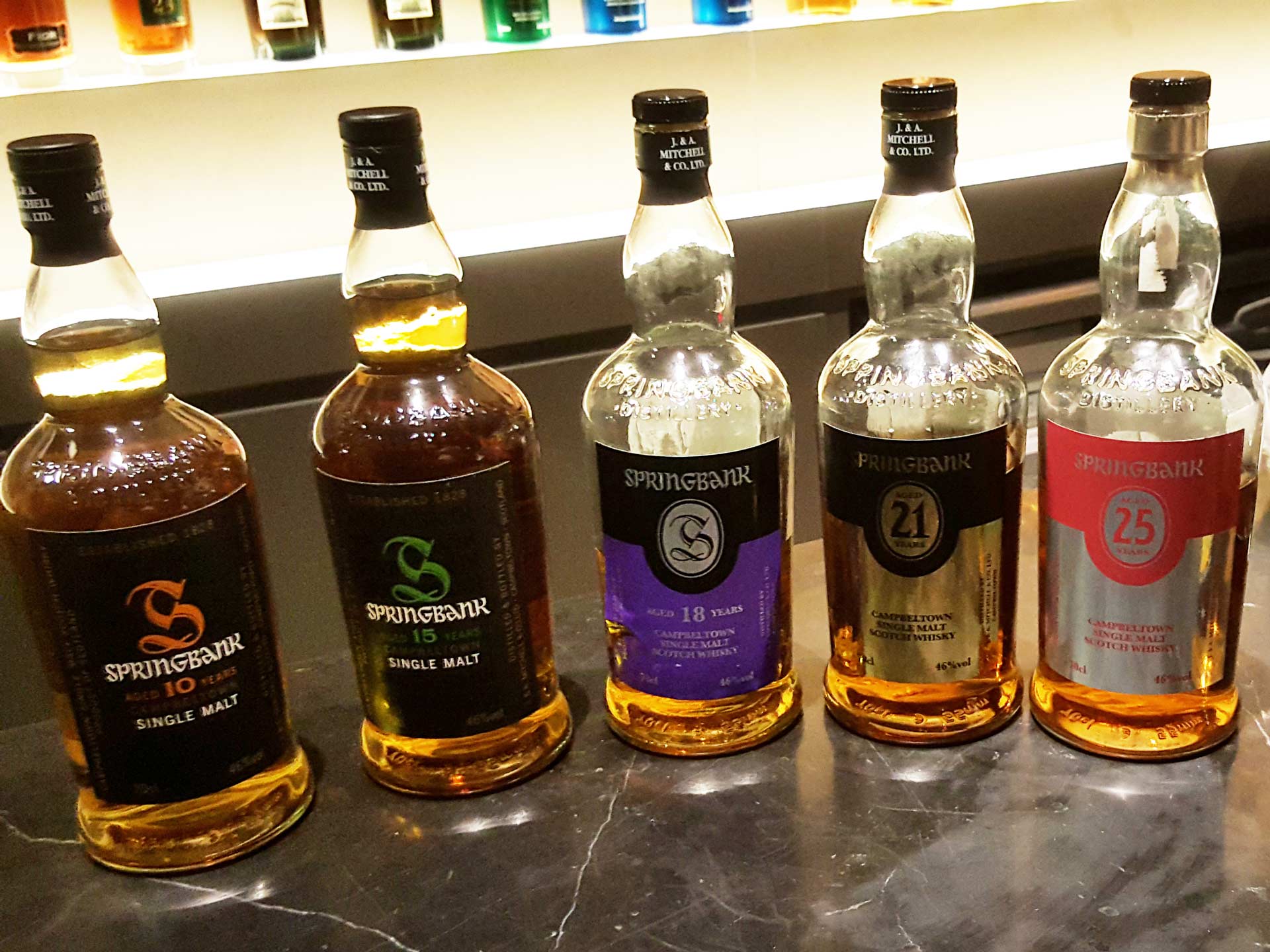 Springbank Whisky Tasting at the New Quaich Bar - Highest Spirits