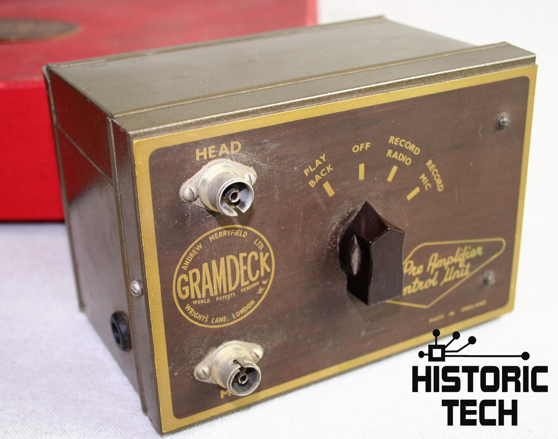 The Gramdeck- An early tape recorder – historictech