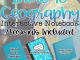 Introduction To Geography Interactive Notebook History From The Middle