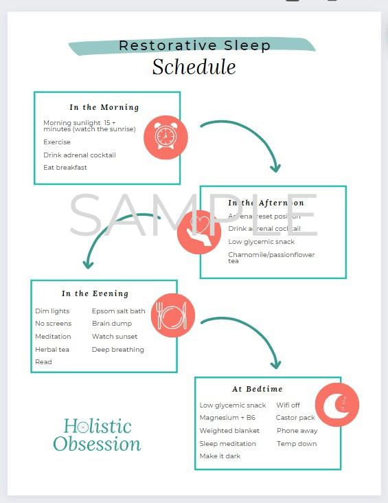 Restorative Sleep Schedule - Holistic Obsession