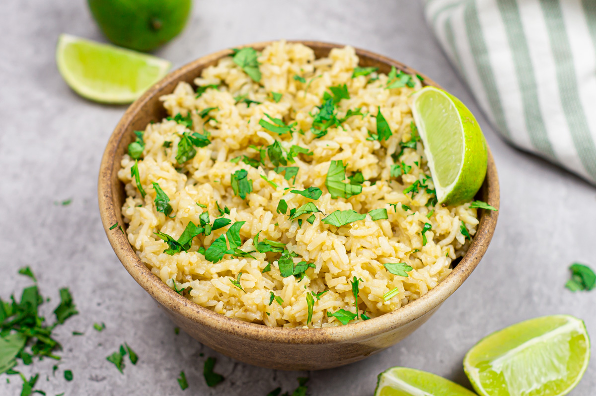 Instant Pot Cafe Rio Copycat Cilantro Lime Rice | Homan at Home