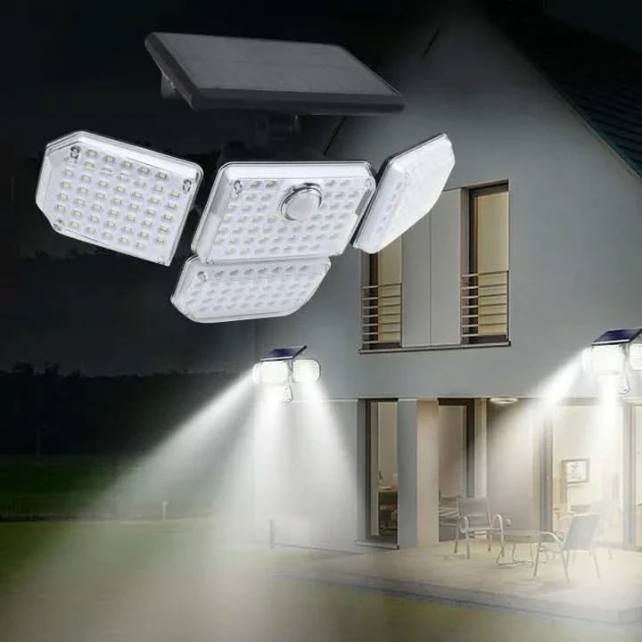 Led Motion Detector Lights Efficient Solar Powered Security Lamps