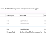 Using Iis 7 Integrated Mode How To Create Handler Mapping For And Asp
