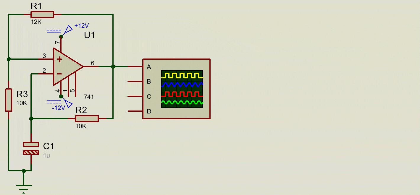 Square Wave Generator Circuit Using 555