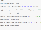 Join Or Append Stream Elements In Java