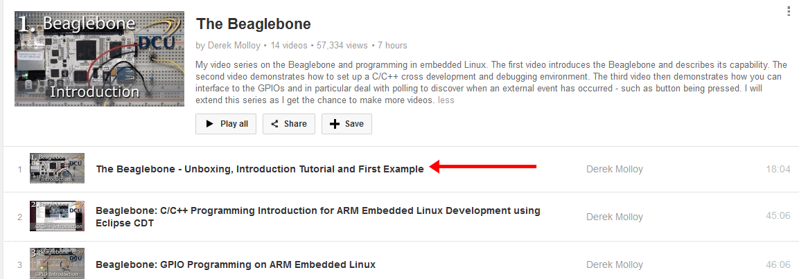 Getting Started with the BeagleBone Board