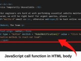 The Best Ways To Call A Javascript Function In Html