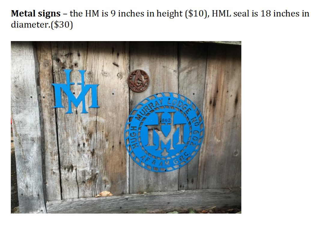 Centennial Celebration Memorabilia - Hugh Murray Lodge #602