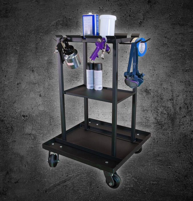 Mobile Paint Gun Rack - HunterRollers Site