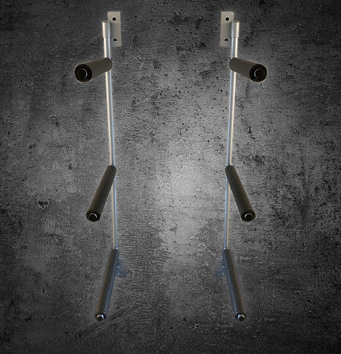 Wall Mount Bumper Rack - HunterRollers Site