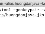 Generate Keystore Using Keytool In Java Huong Dan Java
