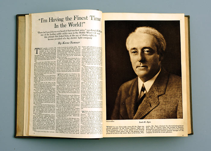 UNION ELECTRIC’S LOUIS EGAN “I’M HAVING THE FINEST TIME IN THE WORLD ...