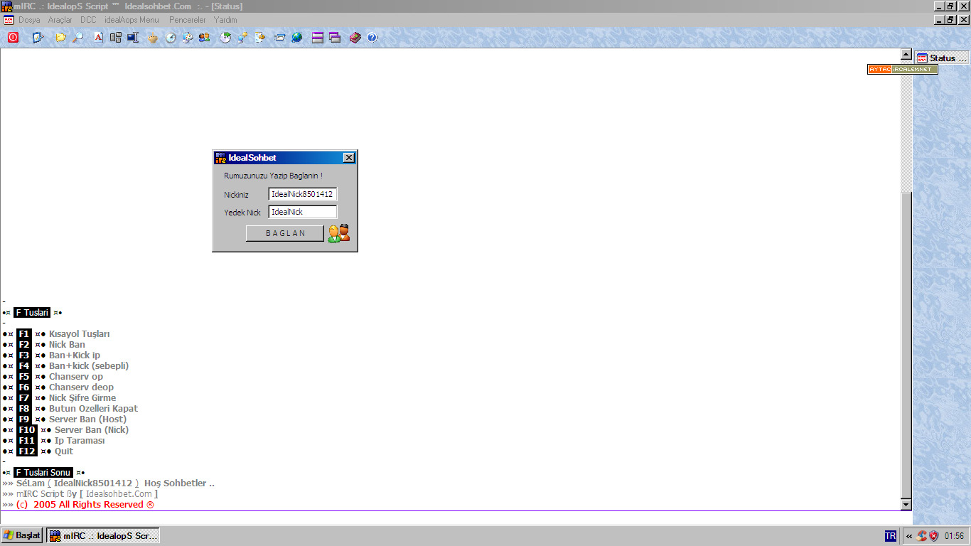 mIRC Script Arsivi | TurkIRC.tk