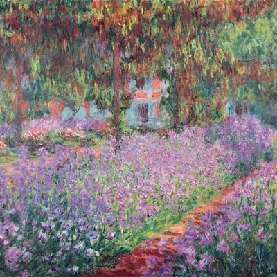 Claude Monet Paintings The Iris Garden At Giverny Fasci Garden