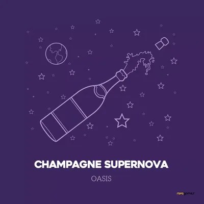 Oasis Champagne Supernova Album Cover