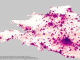 England Population Changes During A Work Day