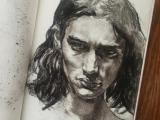 Charcoal Portrait R Drawing