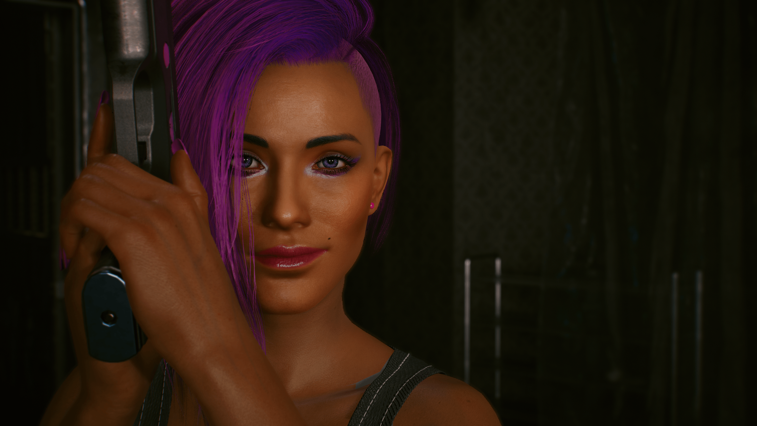 My best attempt to create Sombra as Female V in Cyberpunk 2077 via /r ...