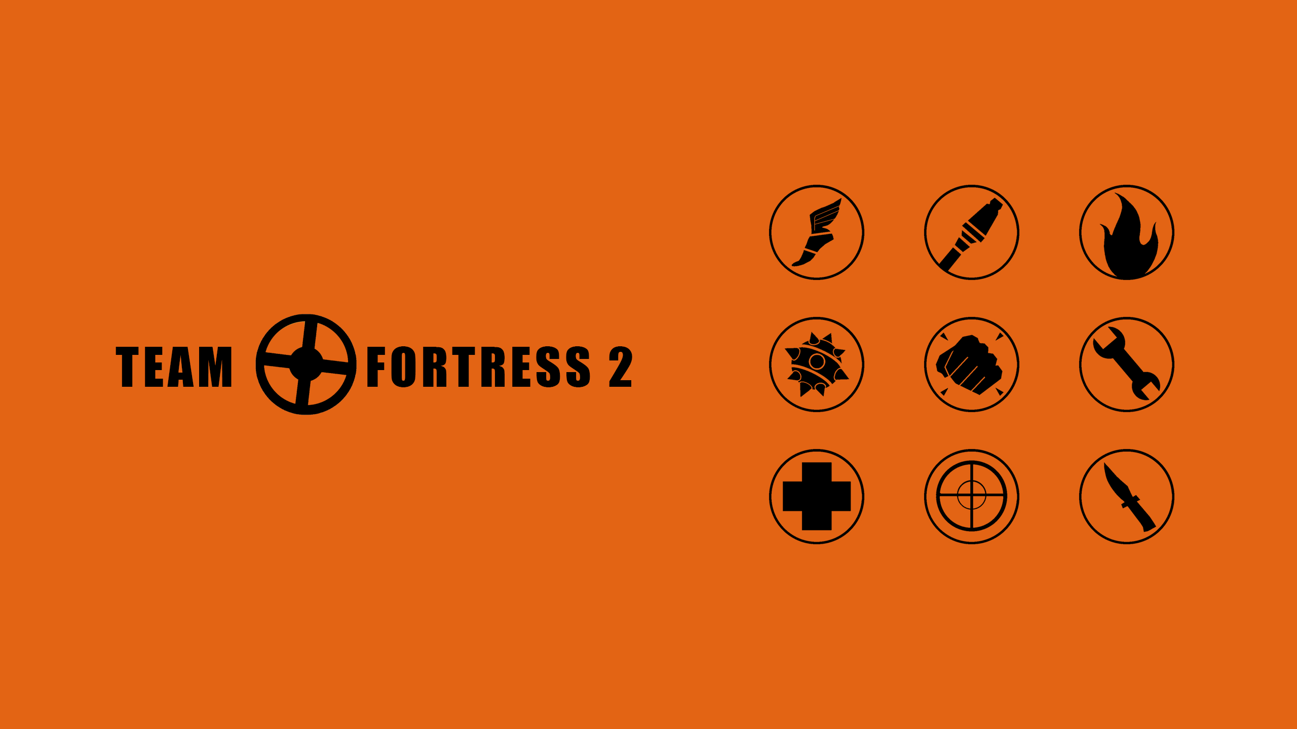 Team Fortress 2 classes minimalistic [2560×1440] – HD Wallpapers