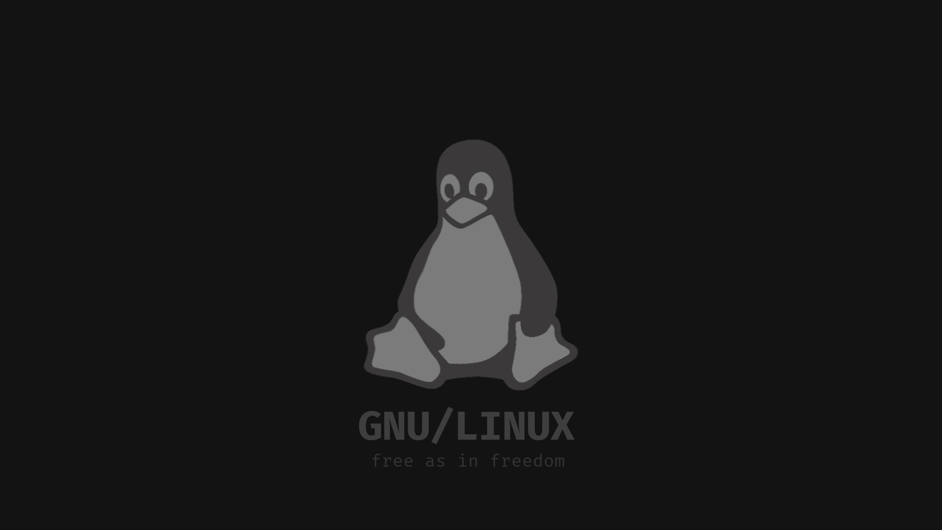 [1920×1080] Minimal distraction free linux logo wallpaper. – HD Wallpapers