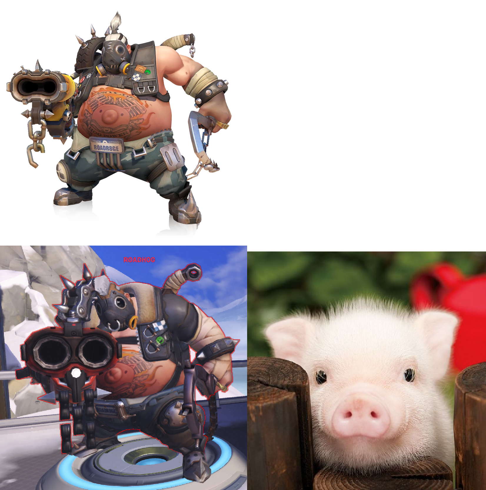 It JUST occurred to me that in OW2 the muzzle of Roadhog’s gun was ...