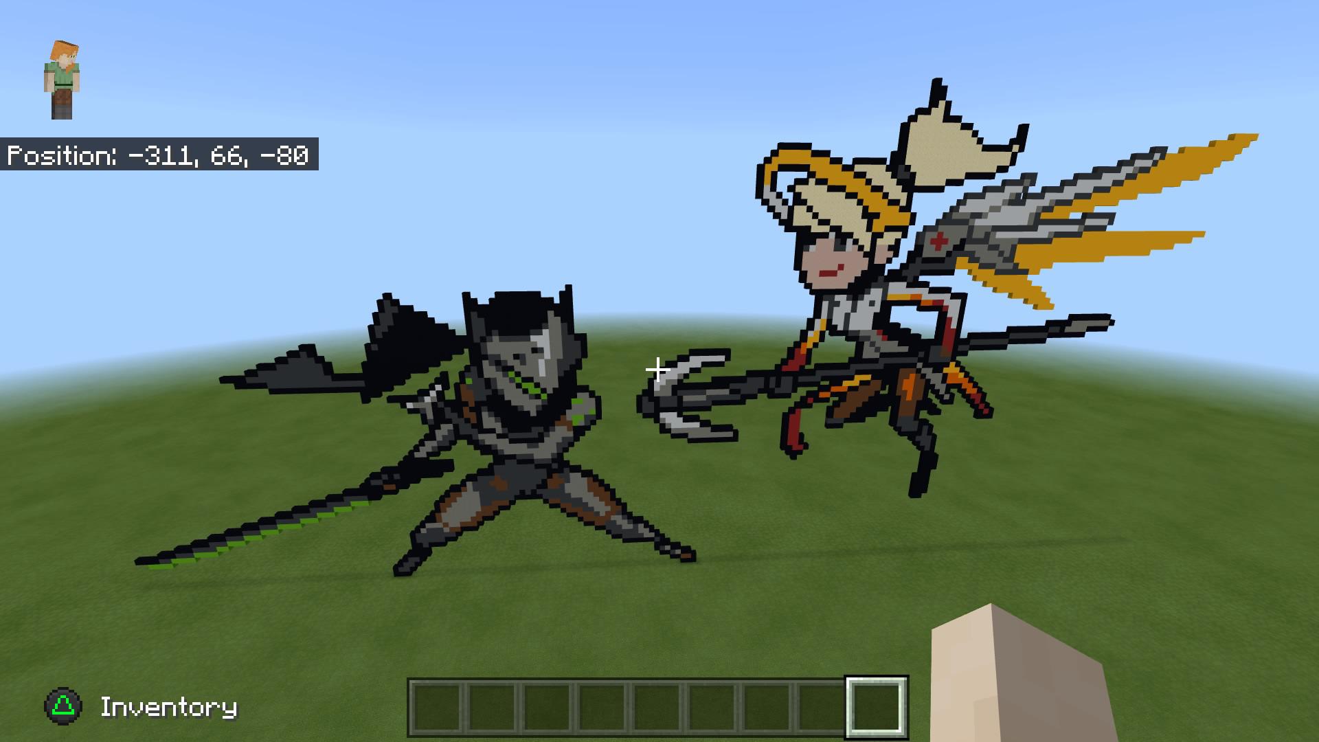 “I Need Healing” Genji and Mercy pixel art via /r/Overwatch – OW Highlights