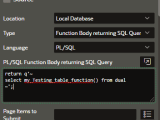 Oracle Apex Classic Report Pl Sql Function Body Returning Sql Query