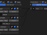 Game Engine Bge Basic Door Key Logic Blender Stack Exchange
