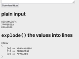 How Can I Split An Html Input Field Into Multiple Variables Php