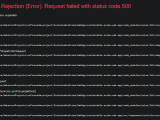 Node Js Request Failed With Status Code 500 Error When Making Form