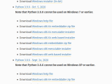 Python Support For Earlier Version Of Windows Stack Overflow