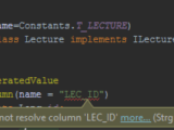 Java Jpa Cannot Resolve Column Intellij Stack Overflow