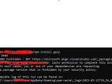 Node Js How To Fix Error 403 While Running Install Npm Stack Overflow