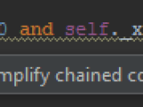 Python Can This Chained Comparison Really Be Simplified Like Pycharm