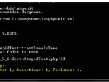 Php Phpunit Output Text Is Messed Up Stack Overflow
