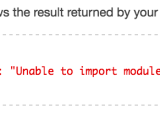 Amazon Web Services Python Aws Lambda Errormessage Unable To