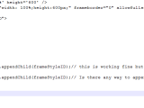 Javascript How To Append Custom Style In Embed Html Body Stack Overflow