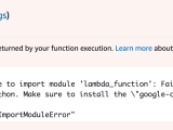 Firebase Import Python Module At Runtime With Aws Lambda Stack Overflow