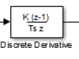 Simulink Block Equivalent To Diff Function In Matlab For Discrete