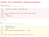 Javascript Firebase Error Auth Admin Restricted Operation After