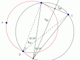 Trigonometry Calculate Position Based On Angles Between Three Known