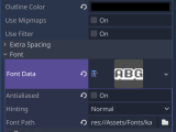 Game Engine Font Not Rendering Properly In Godot Stack Overflow