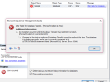 T Sql Unable To Drop Database In Sql Server 2012 Stack Overflow