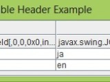 Java Multiple Editable Rows In Jtable Header Stack Overflow