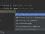 Extract String Resource Pop Up In Android Studio Not Showing Stack