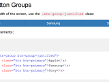 Html Bootstrap Button Group Justified Not Working Stack Overflow
