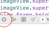 Debugging Xcode Can T Find Debug View Hierarchy Button Stack Overflow